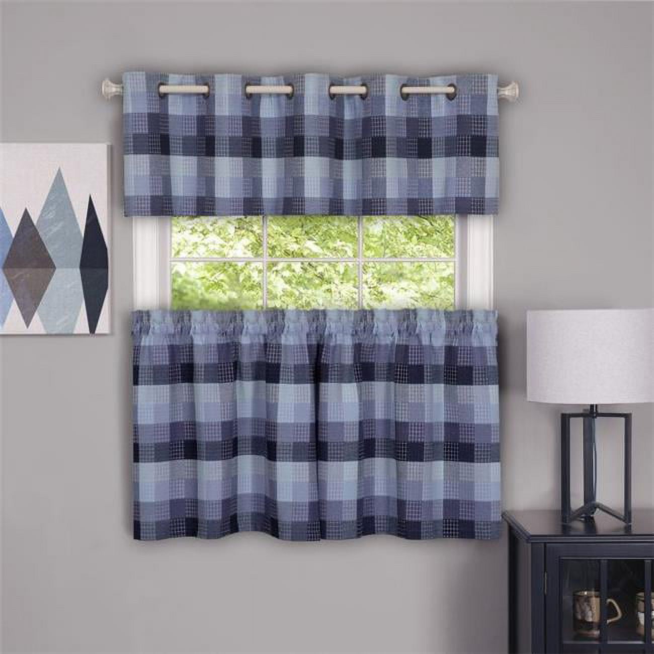 Achim Importing Harvard Tier Pair - Blue - 57 x 36 in. - Walmart.com