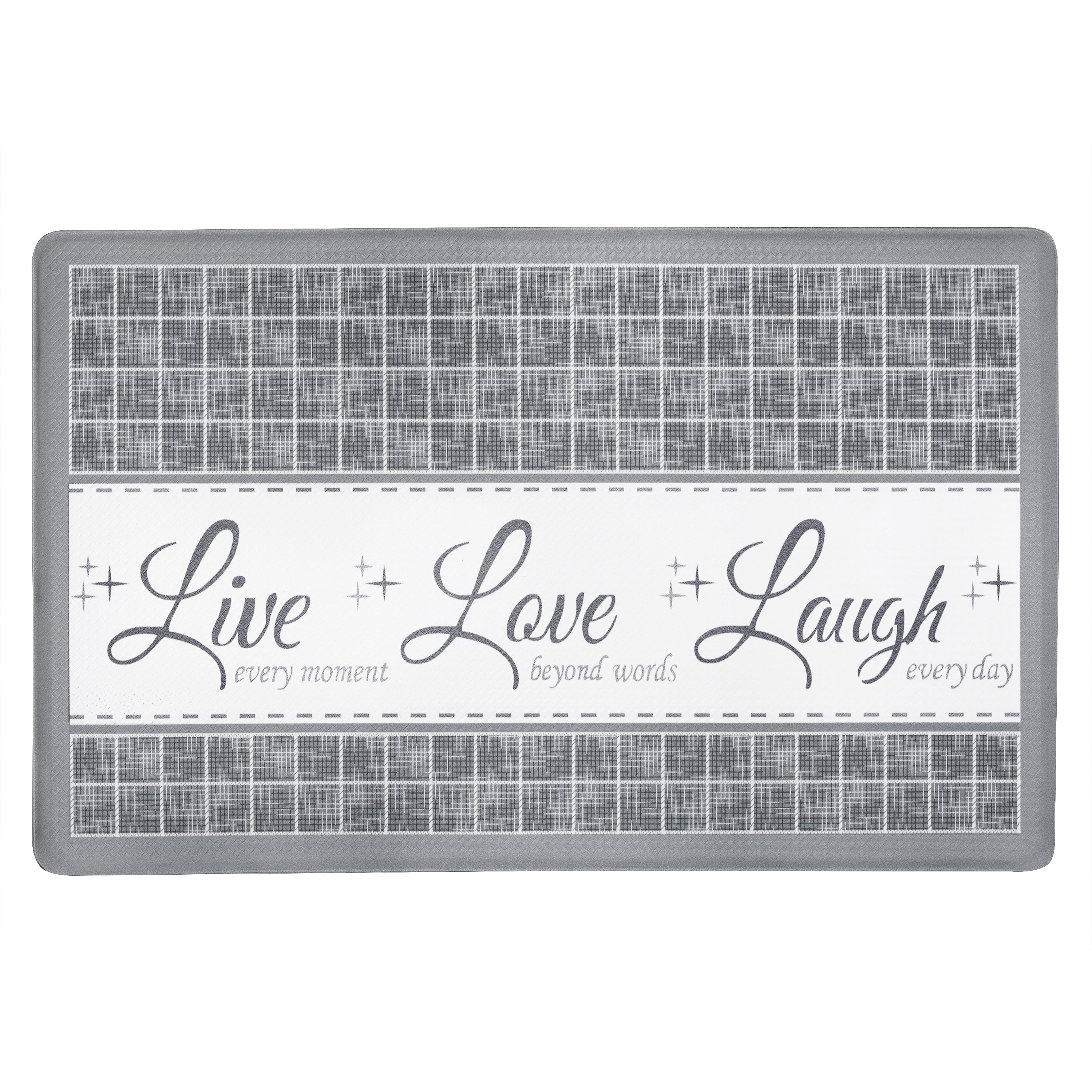 "Achim Comfort Floor Mat 'Live, Love, Laugh' Anti-Fatigue Kitchen Rug ...