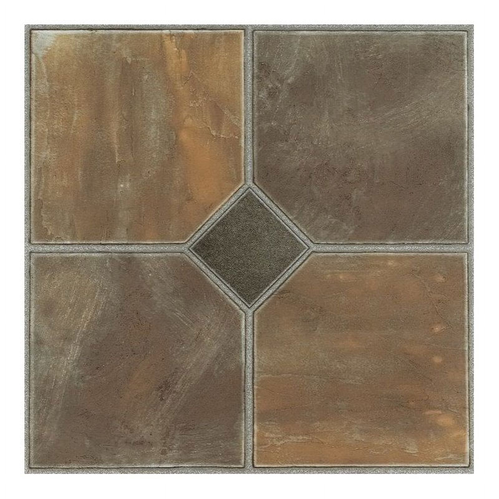Achim Nexus 12" x 12" Peel & Stick Vinyl Floor Tiles - 20 Tiles/20 sq. ft., Forest Marble ...