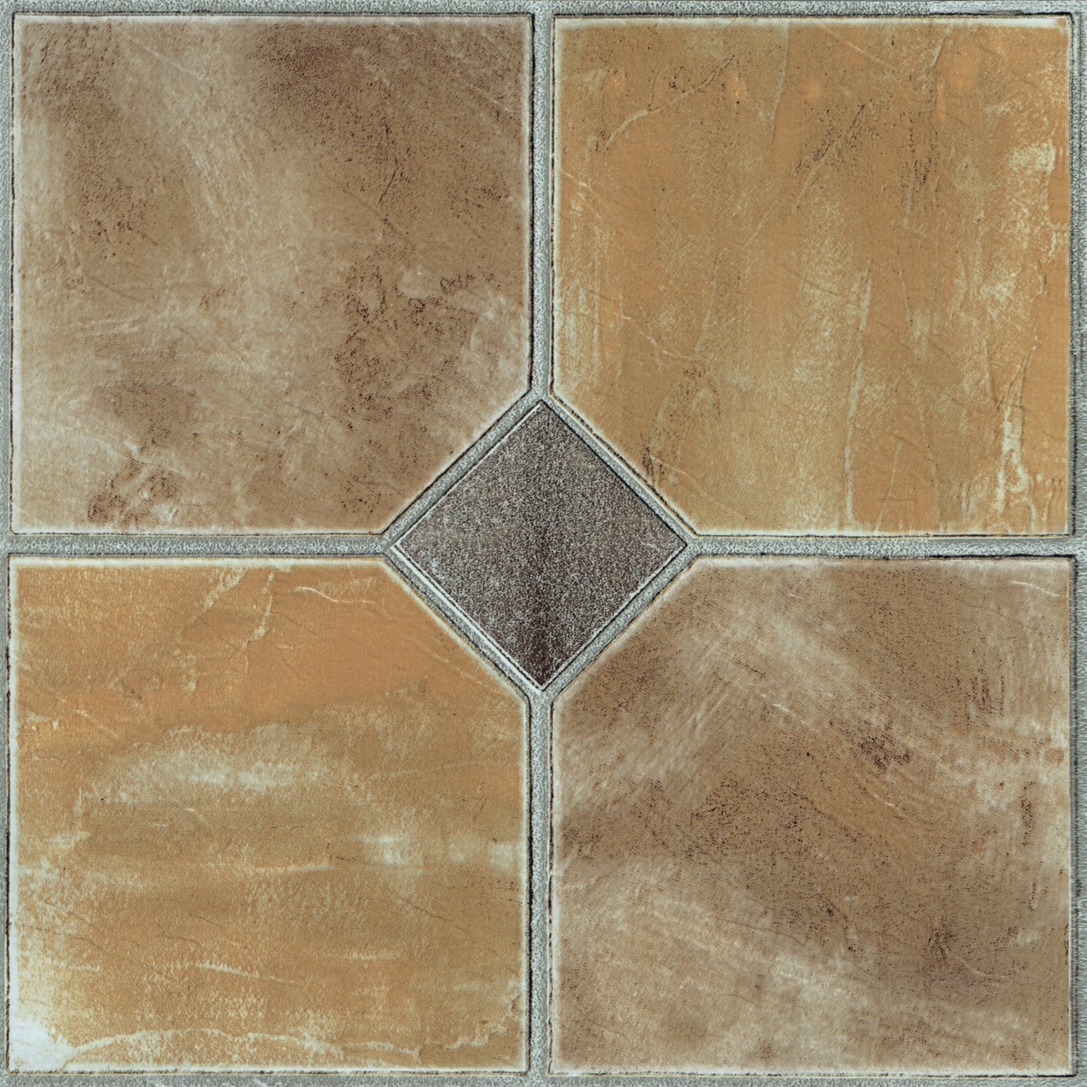 Achim Retro 12" x 12" 1.5mm Peel & Stick Vinyl Floor Tiles, 20 Tiles/20 ...
