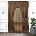 Achim Transitional Rod Pocket Sheer Curtain Set, 56" x 63" (5 Panels ...