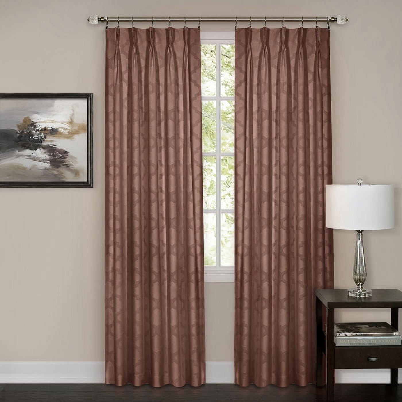 Achim Windsor Pinch Pleat Window Curtain Panel - Walmart.com