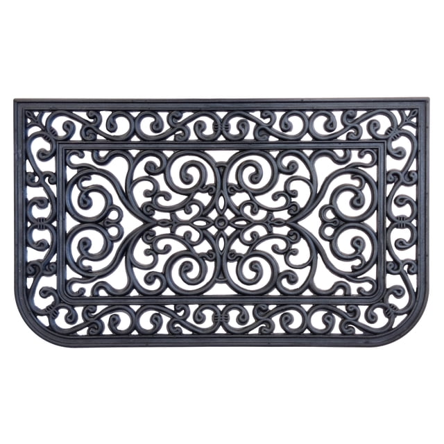 Achim Wrought Iron Rubber Mat 18x30 - Tuscany - Walmart.com