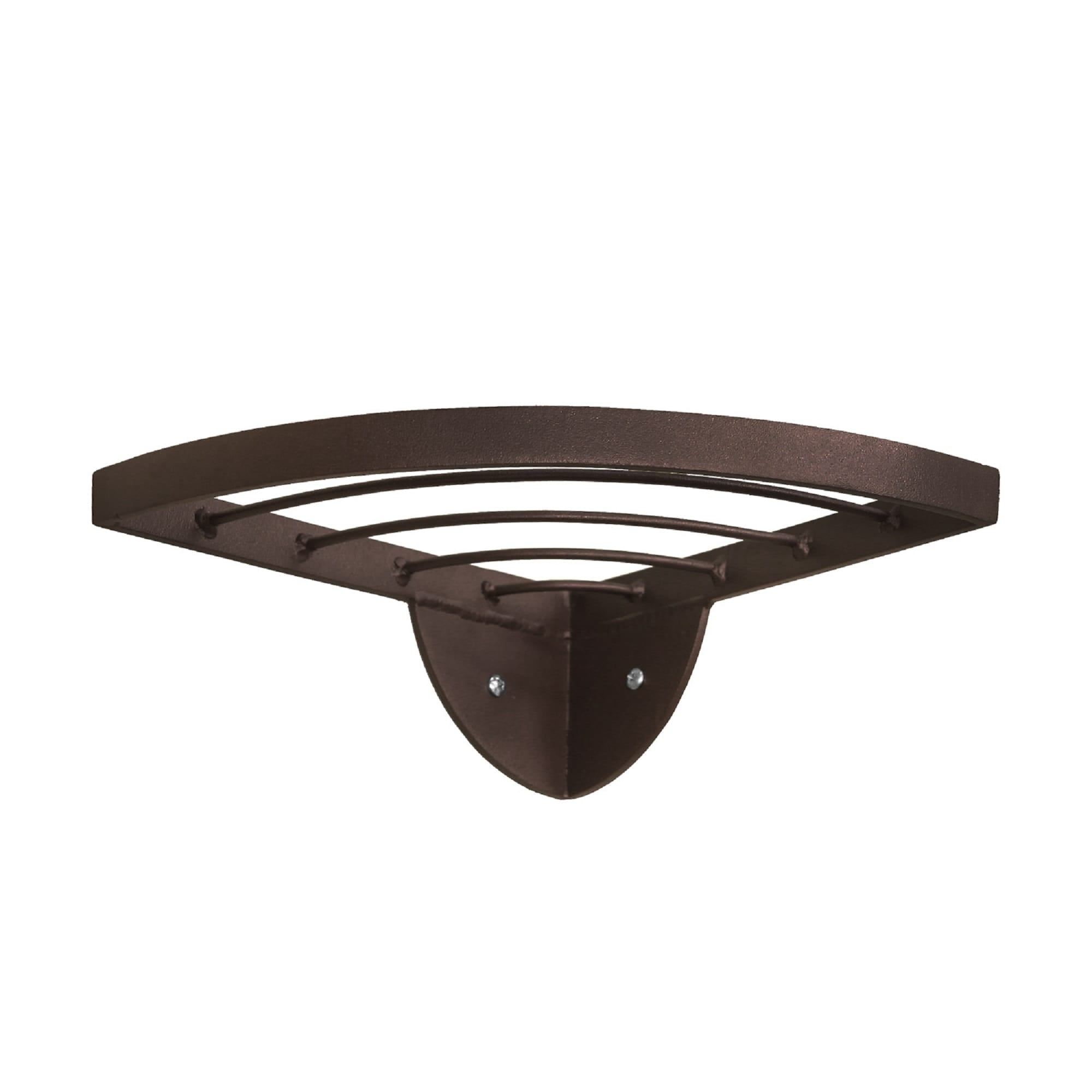 Achla Designs 11.8" W Quarter-Round Roman Bronze Wrought Iron Corner ...