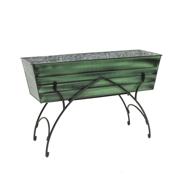 Achla Designs 35.25"L Rectangular Classic Green Galvanized Steel Indoor ...