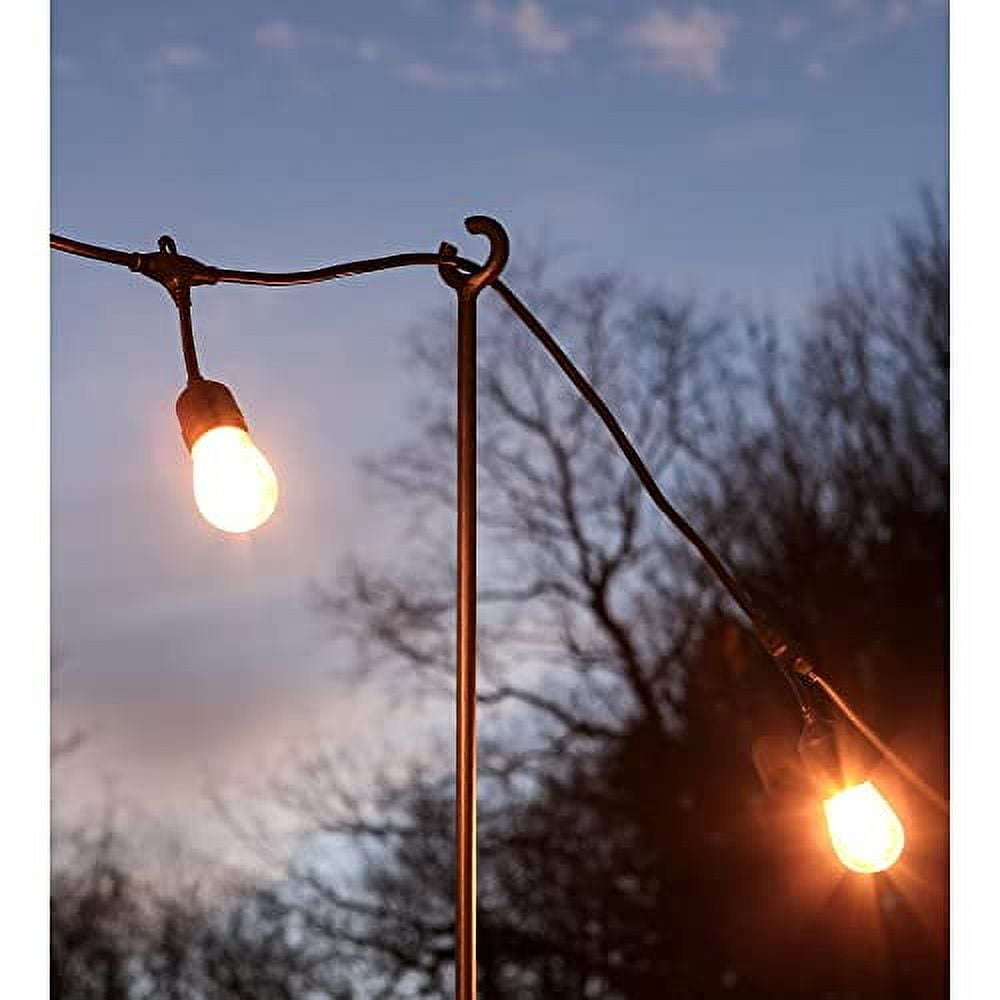 Achla Designs 46" H Black Powdercoated Wrought Iron Outdoor O-Hook ...
