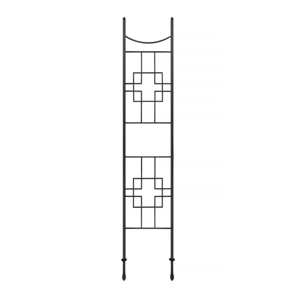 Achla Designs 96.5"H Graphite Powdercoat Finish Wrought Iron Outdoor ...