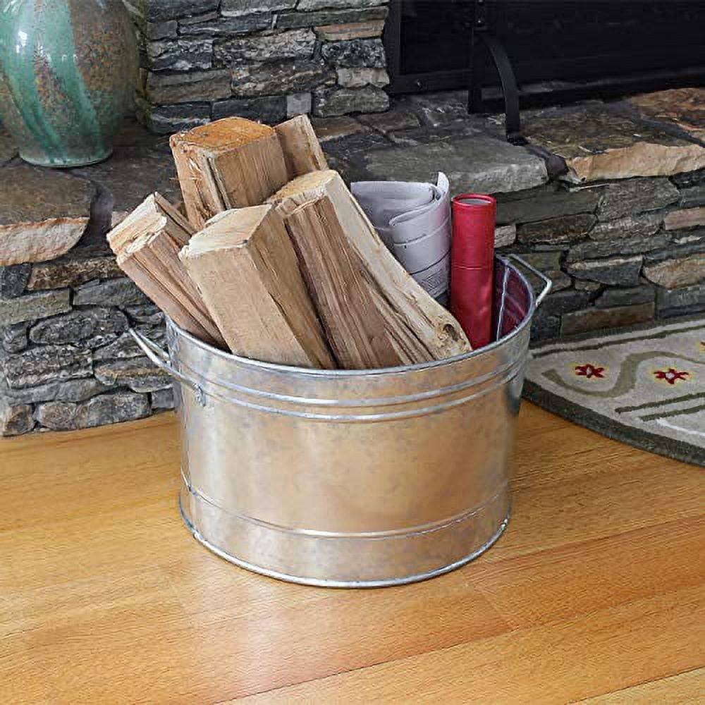 Achla Designs C-50 Galvanized Steel round tub, Standard - Walmart.com