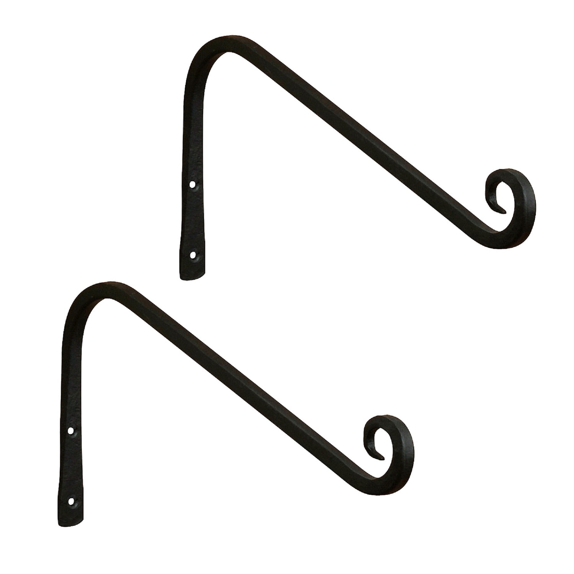 Achla Designs Set of 2 Angled Up Curled Wall Bracket, 13 Inch Long ...