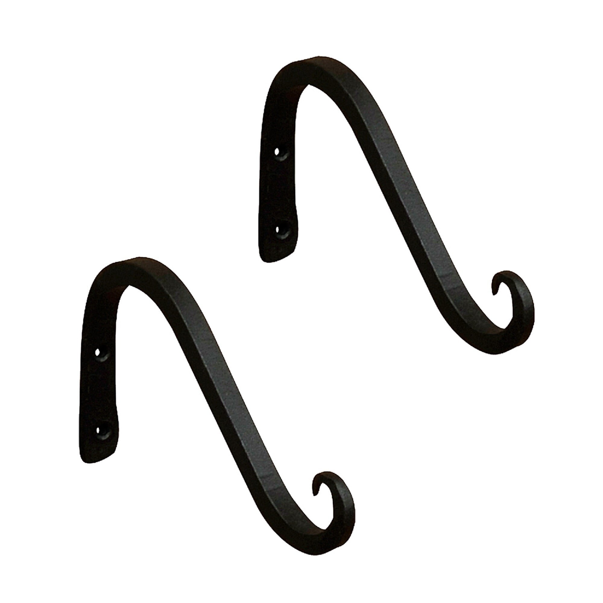 Achla Designs Set of 2 Straight Up Curled Wall Bracket Hooks, 6 Inch ...