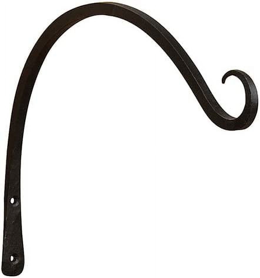 Achla Designs TSH-05 Upcurled, 12-inch Wrought Iron Wall Bracket Hook, Black - Walmart.com