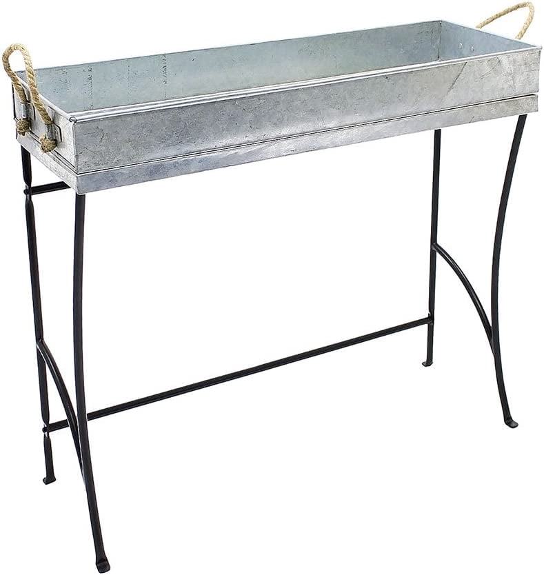 Achla Designs WT-04 Trestle, Large Metal windowsill Plant Stand Indoor ...