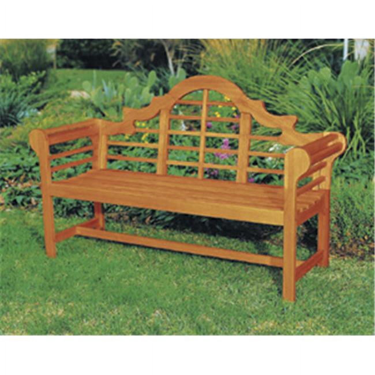Achla Ofb 02 66 W X 23 D X 39 H Wood Lutyen Bench Natural Oil
