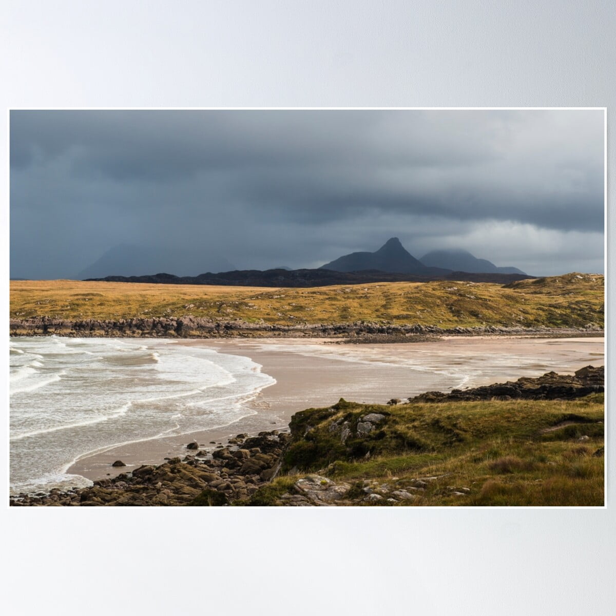 Achnahaird Bay On The Coigach Peninsula, Wester Ross, Scotland Poster ...