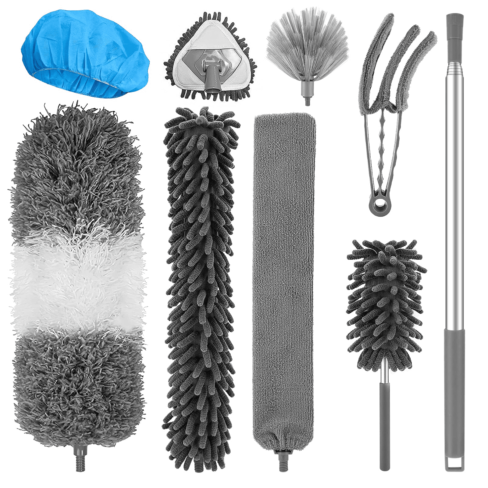 Achort Microfiber Duster with Extension Pole, 28Pcs Microfiber Feather ...