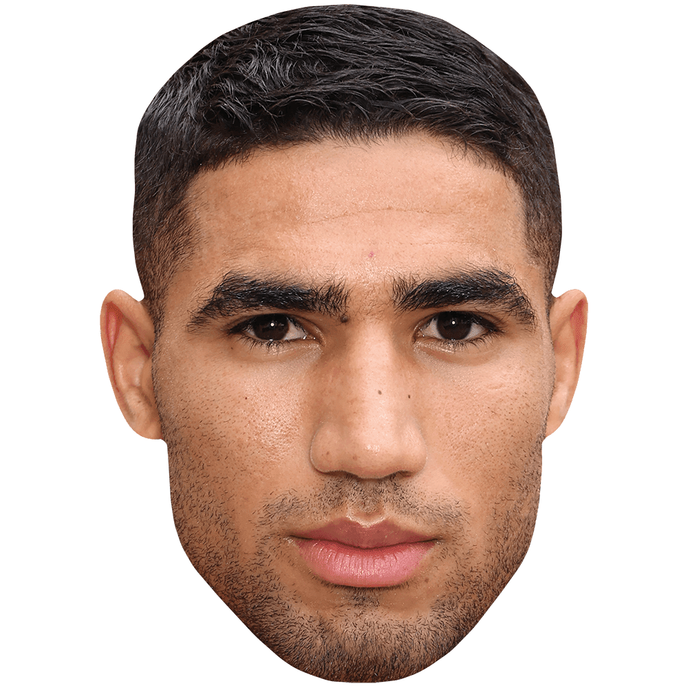 Achraf Hakimi (Stubble) Big Head. Larger than life mask. - Walmart.com