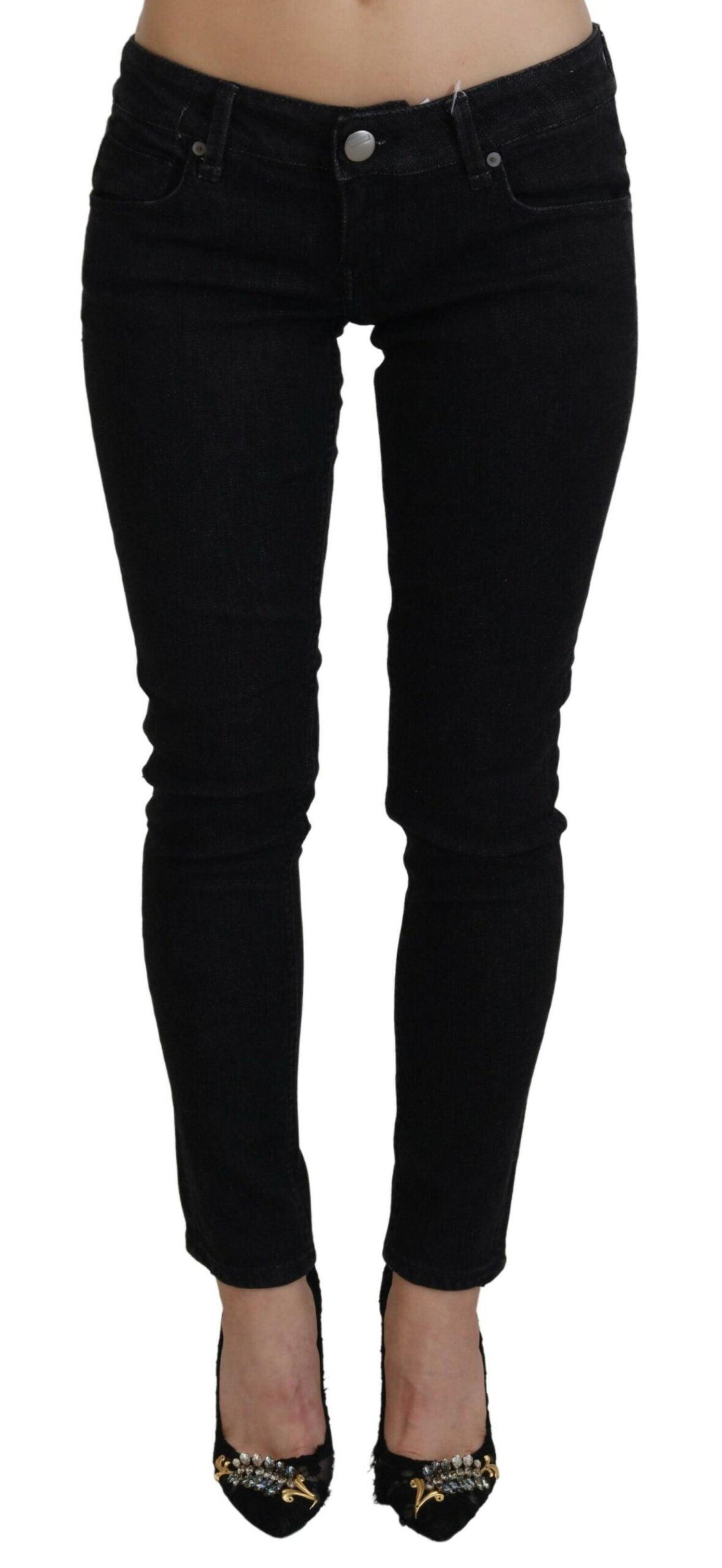 Acht Sleek Cotton Slim Fit Denim In Black - Walmart.com