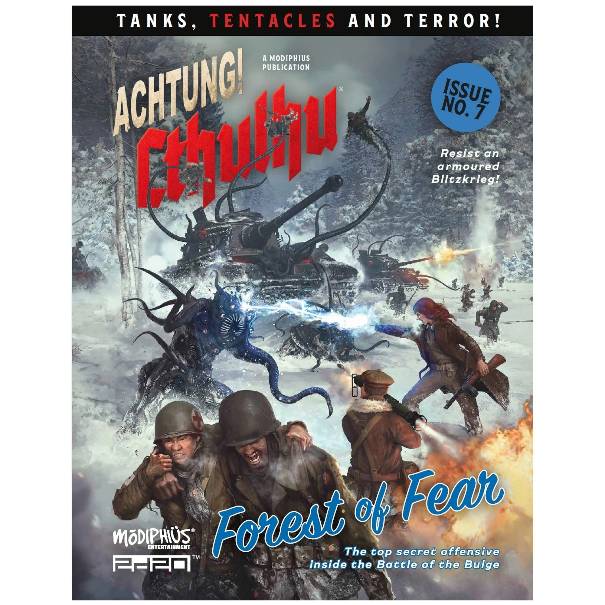 Achtung! Cthulhu 2d20: Forest of Fear Expansion - Issue No. 7, RPG Book Adventure, Tanks ...