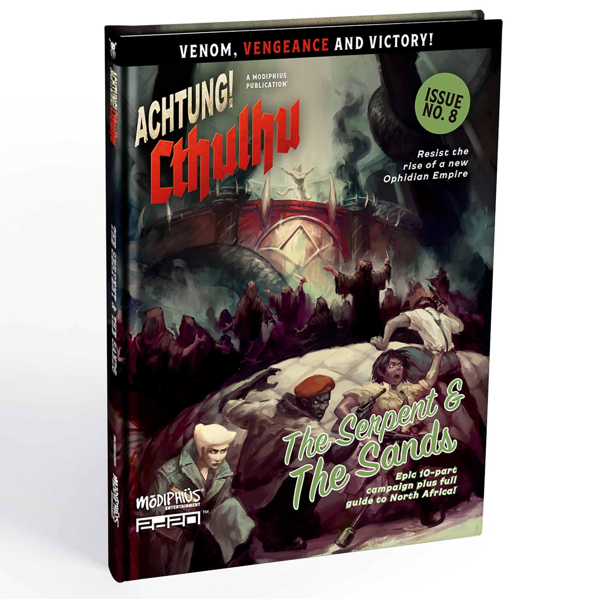 Achtung! Cthulhu 2d20: Serpent And The Sands - Expansion Hardcover RPG ...