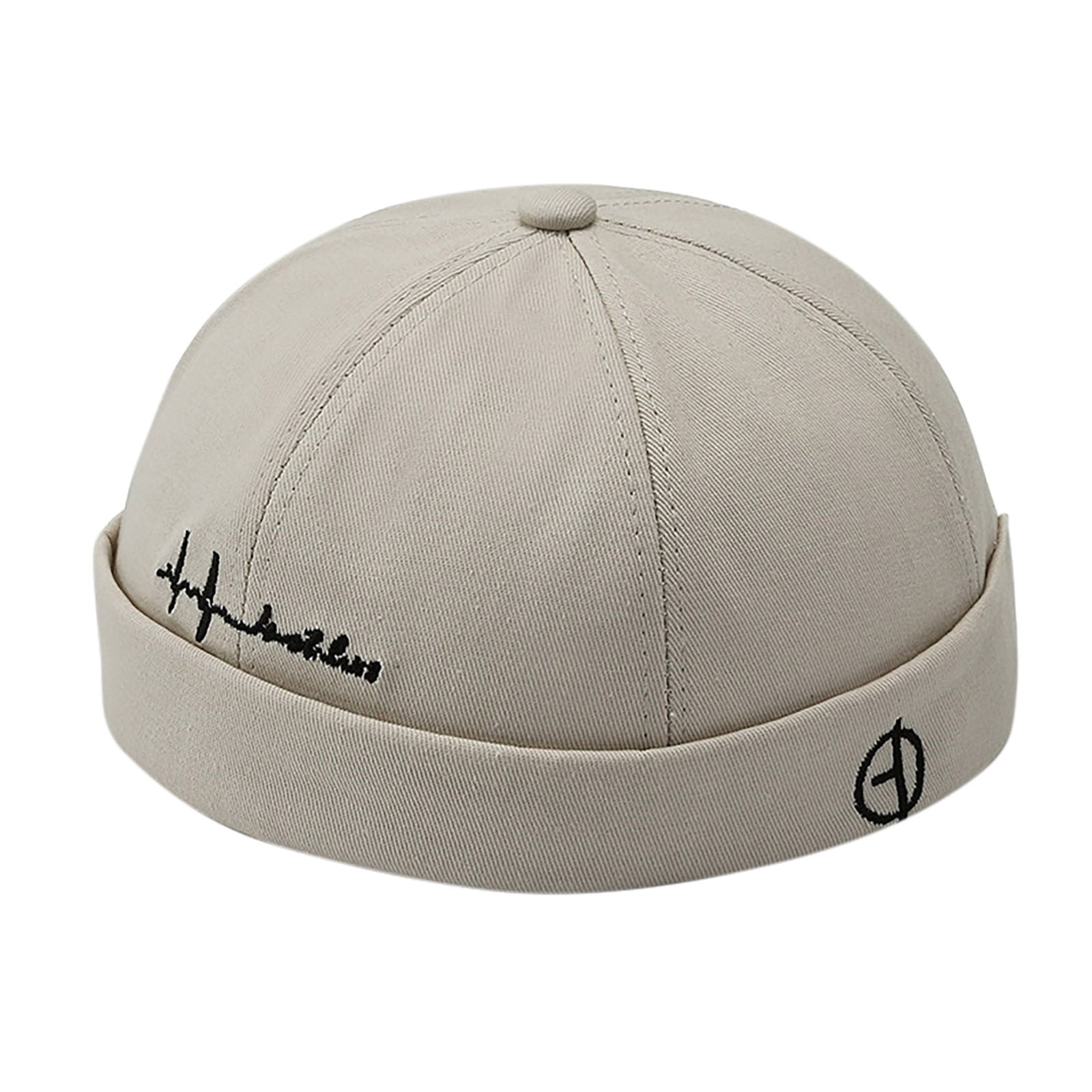 Achuyrbd Unisex Cotton Docker Cap, Rolled Cuff with Signature & Logo ...