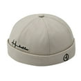 Achuyrbd Unisex Cotton Docker Cap, Rolled Cuff with Signature & Logo ...
