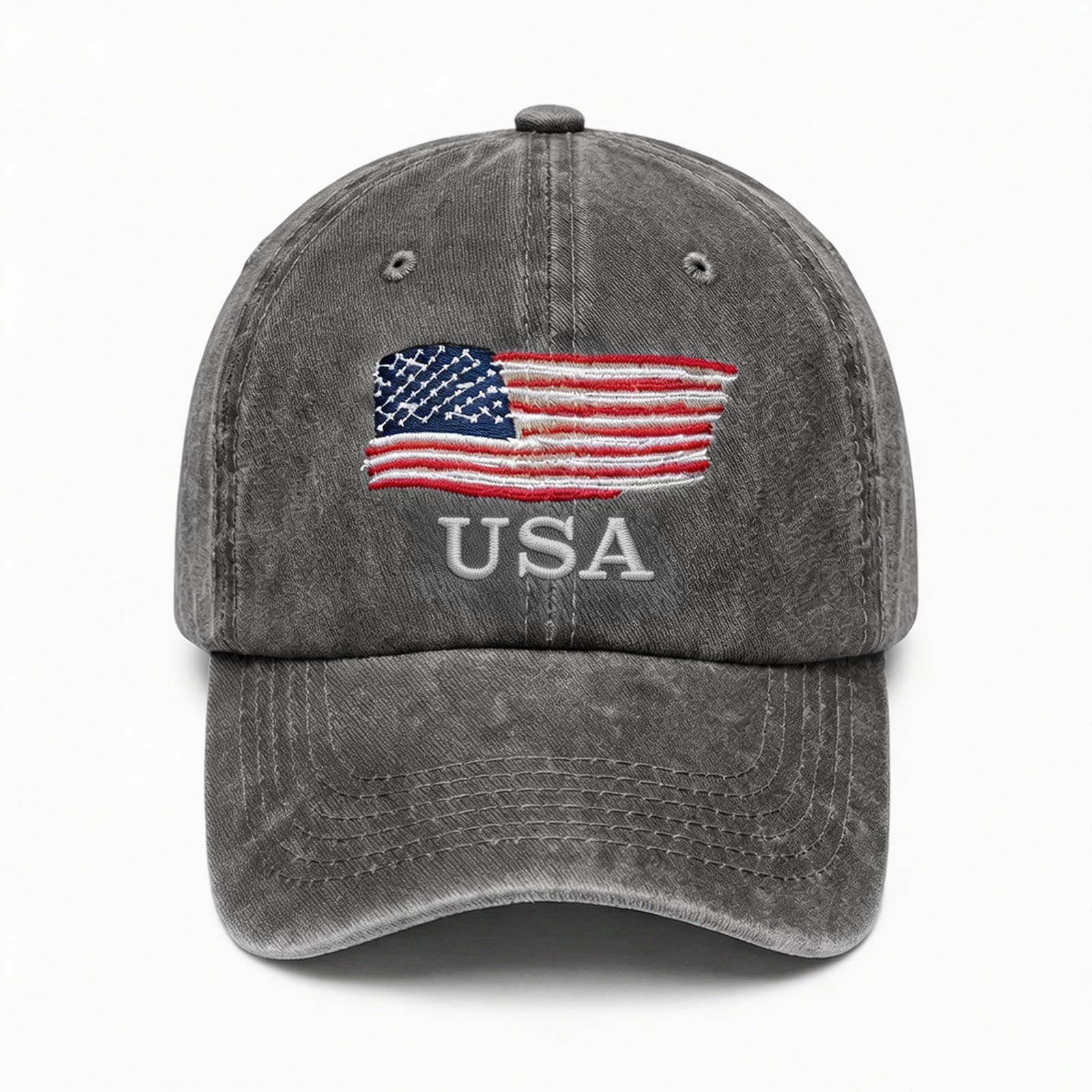 Achuyrbd Unisex Washed Vintage USA Flag Embroidered Baseball Cap ...