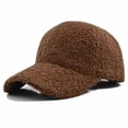 Achuyrbd Women's Fuzzy Fleece Baseball Cap, Winter Warm Teddy Bear ...