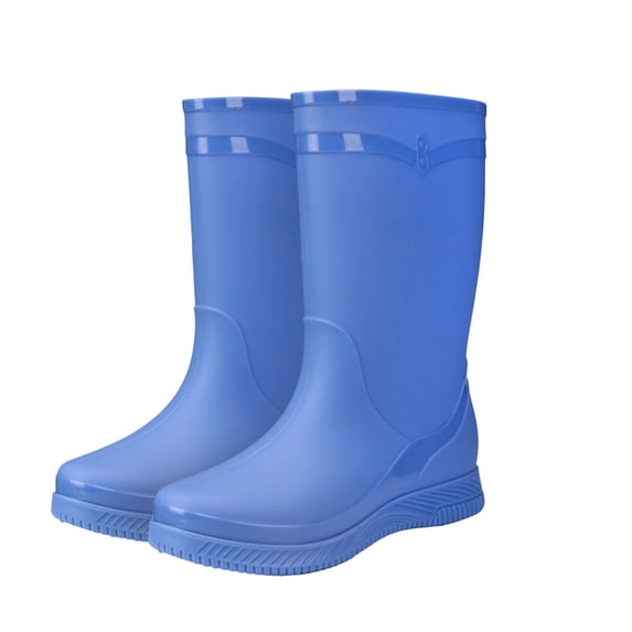 Achuyrbd Women's Mid-Tall Rubber Rain Boots, Dual Options Detachable ...