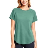 Achuyrbd Women's Raglan Short Sleeve Workout T-Shirt, Mesh Back ...