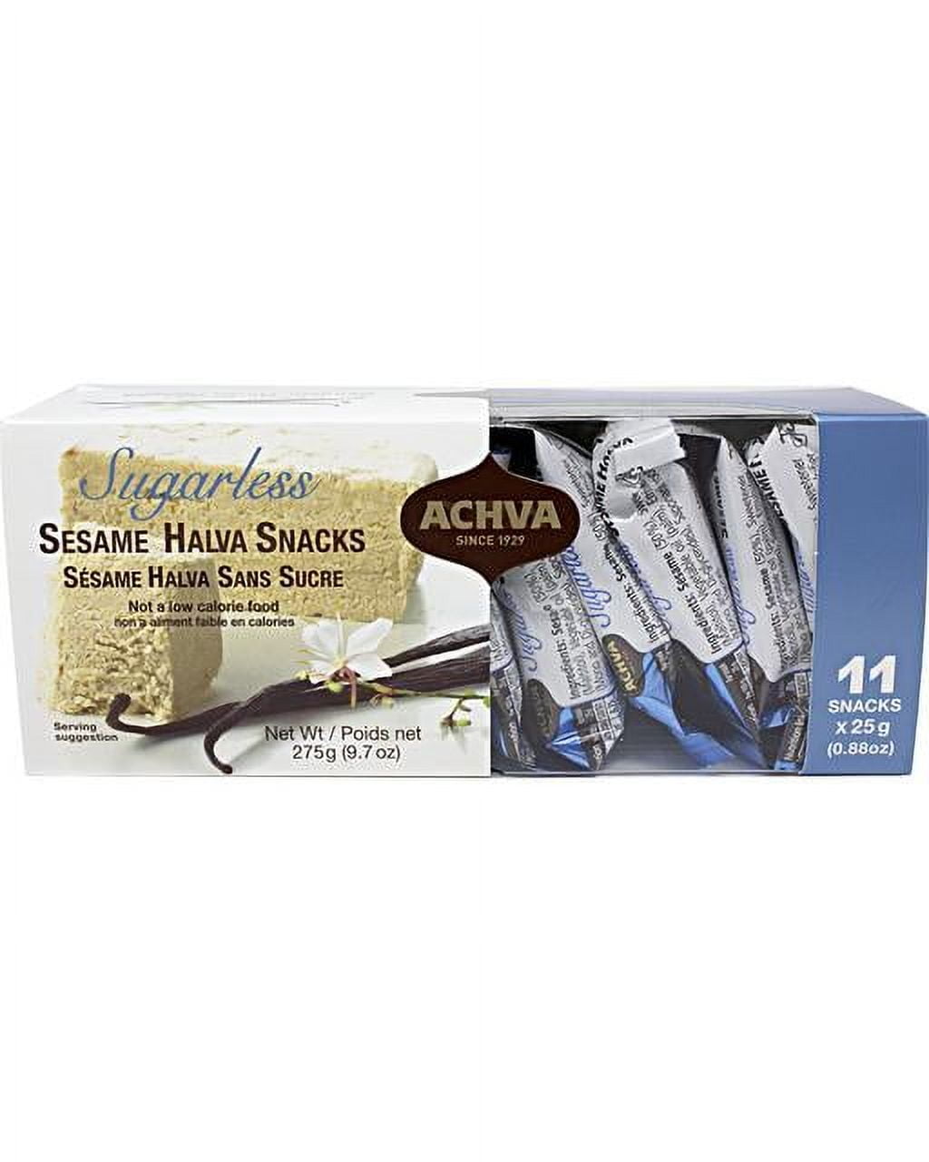 Achva Sugarless Sesame Halva Snacks 9.7 oz - Pack of 2 - Walmart.com