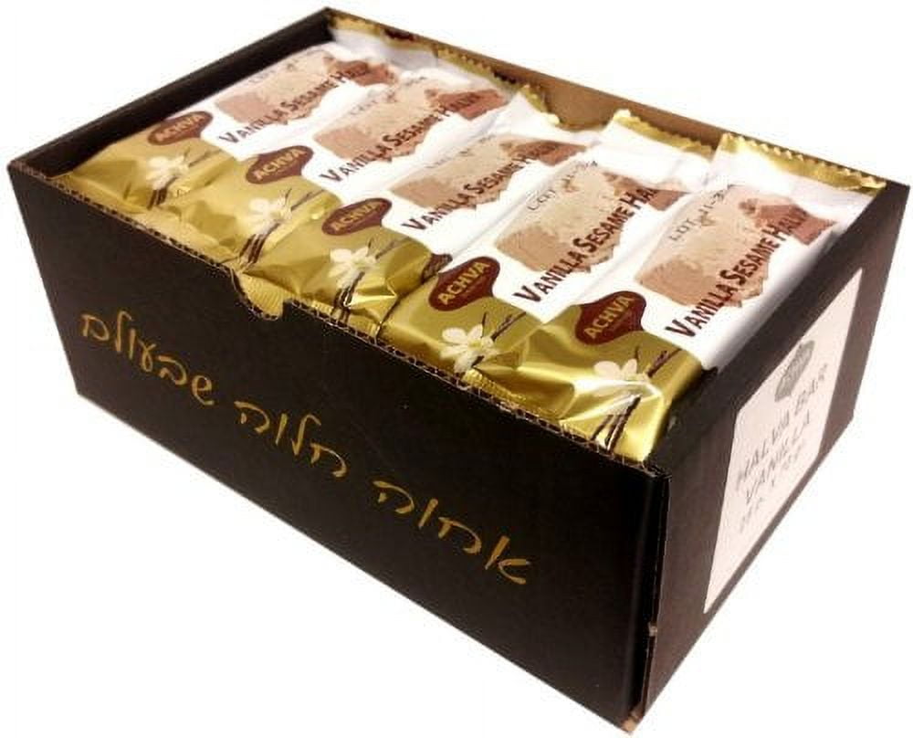 Achva Vanilla Flavor Kosher Halva Bars 25 Pack - Walmart.com