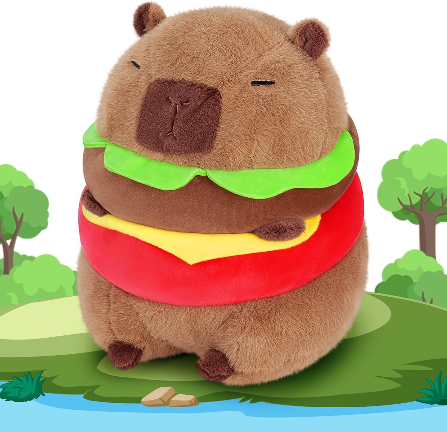 Achwishap Capybara Plush,Cute Plushies Capybara Stuffed Animal,Soft ...