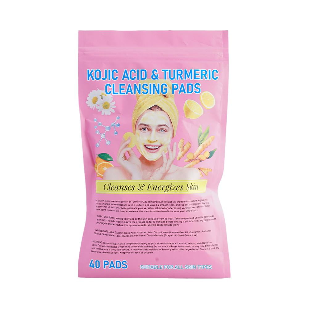 Acid And Turmeric Pads,40PCS Turmeric Cleansing Pads Skin Care,Face ...