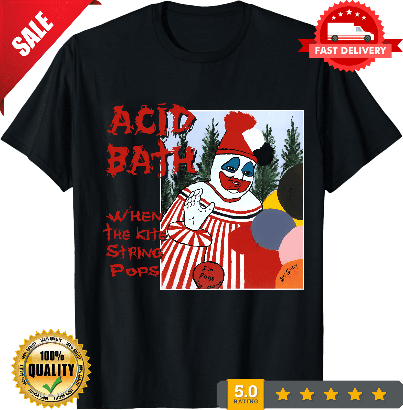 Acid Bath (When The Kite String Pops) Band Shirt, LIMITED EDITION ...