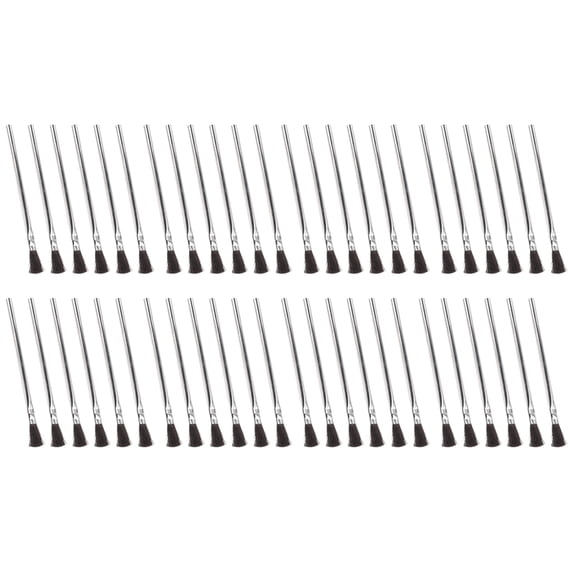 Acid Brushes - 48 Count 3/8 Inch Horsehair Acid Flux Brushes ...