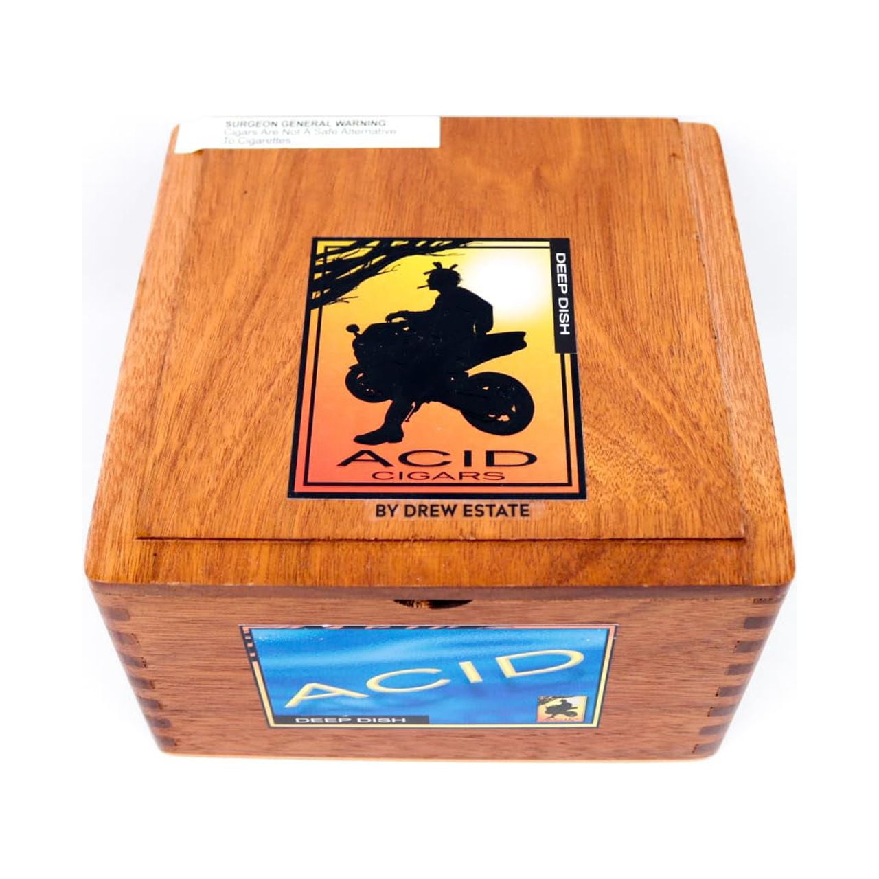 Acid Deep Dish Empty Wood Cigar Box 7" x 7" x 4.5" - Walmart.com