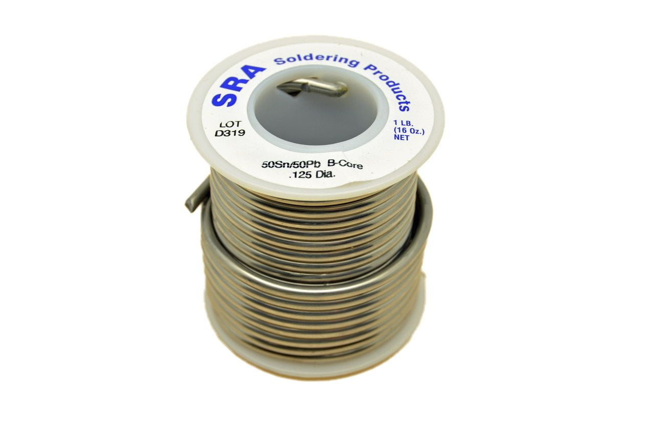 Acid Flux Core Solder, 50/50 .125-Inch, 1-Pound Spool - Walmart.com