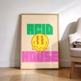 Acid House Melting Smiley Retro Rave Poster Unframed Paper Print ...