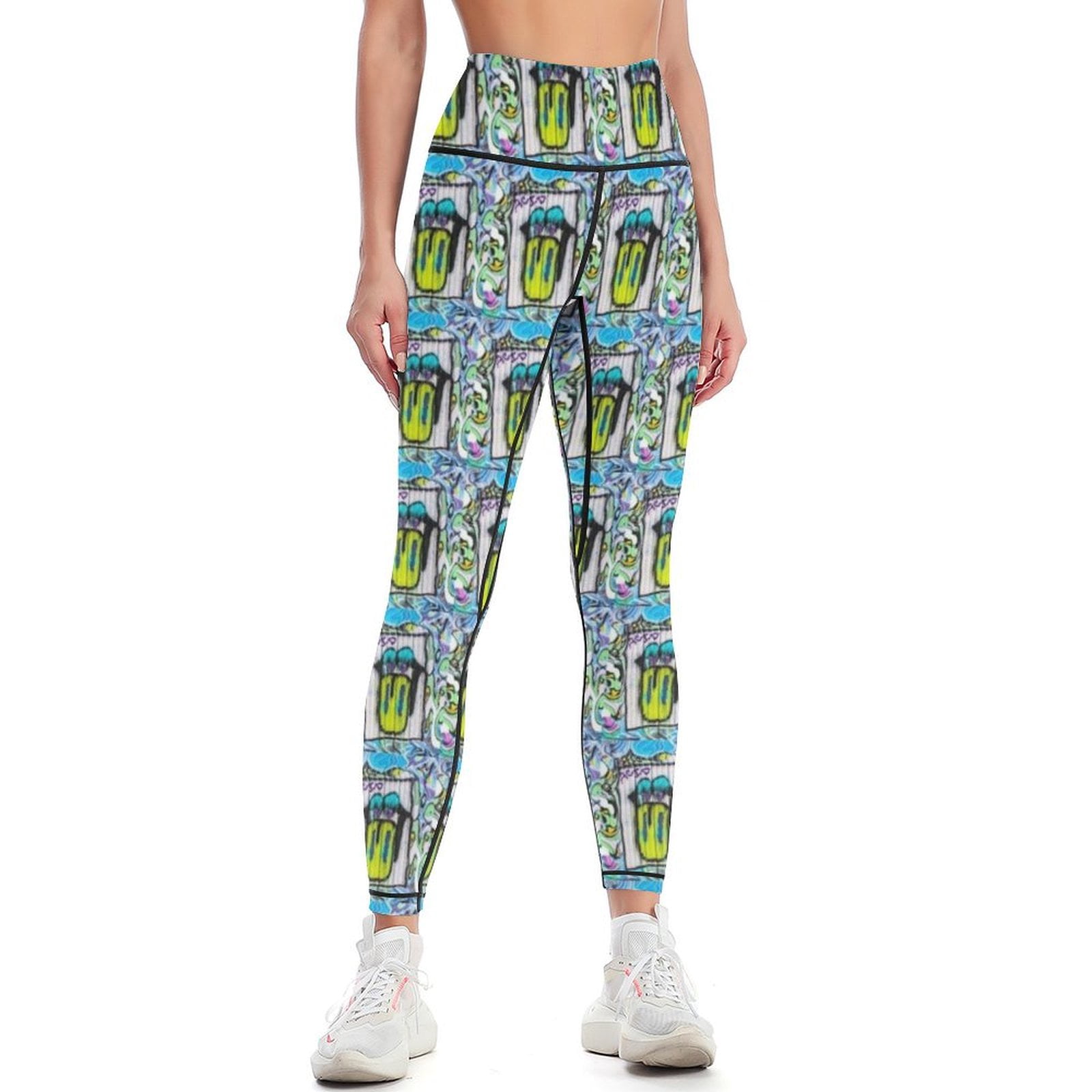 Acid Leggings sporty woman push up Jogger pants push up fitness Womens ...