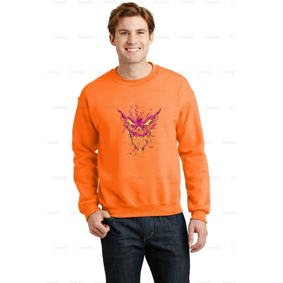 Acid Monster Horror Creature Themed Halloween Graphic Unisex Sweatshirt ...
