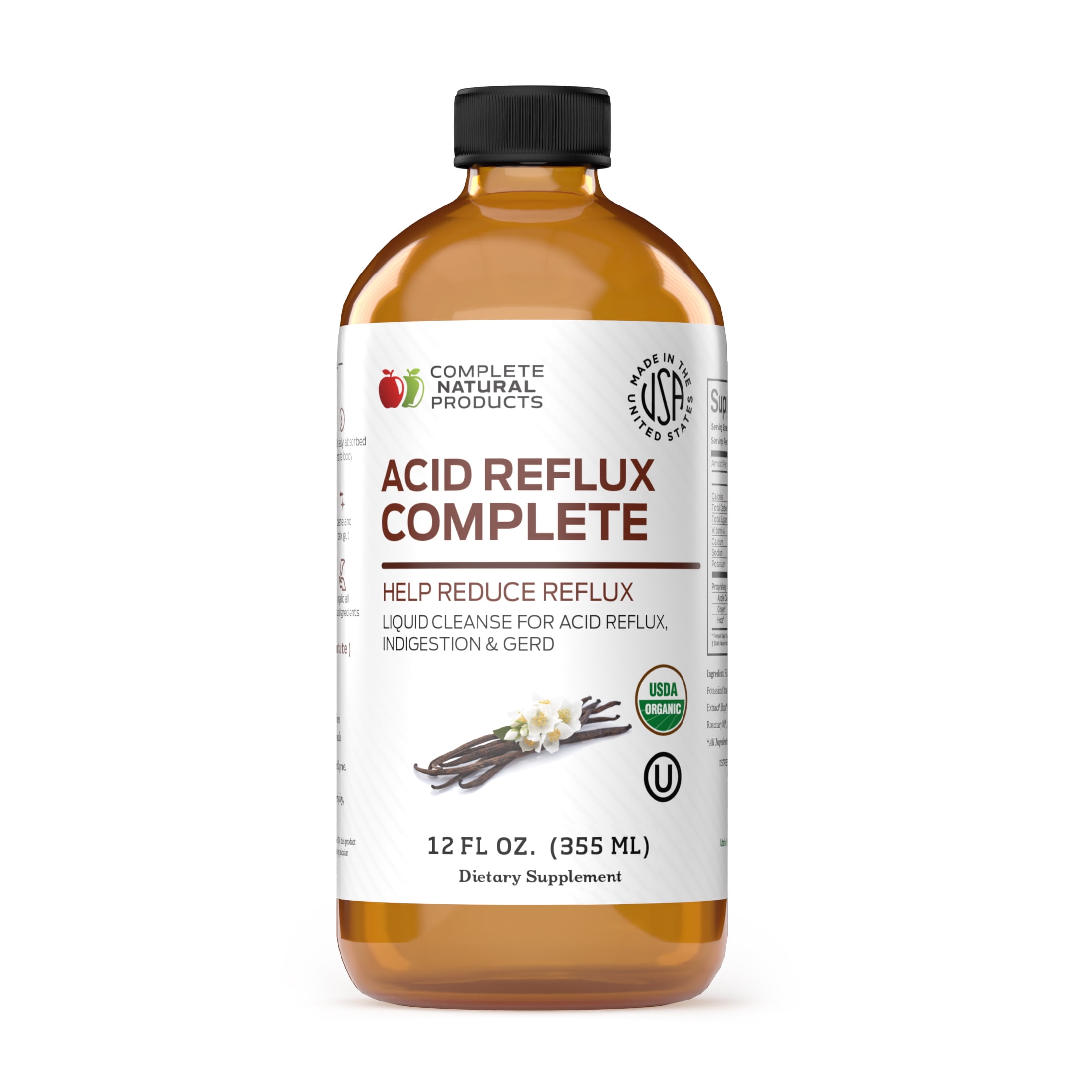 Acid Reflux Complete - 12oz - Organic Liquid Amish Reflux Home Medicine ...