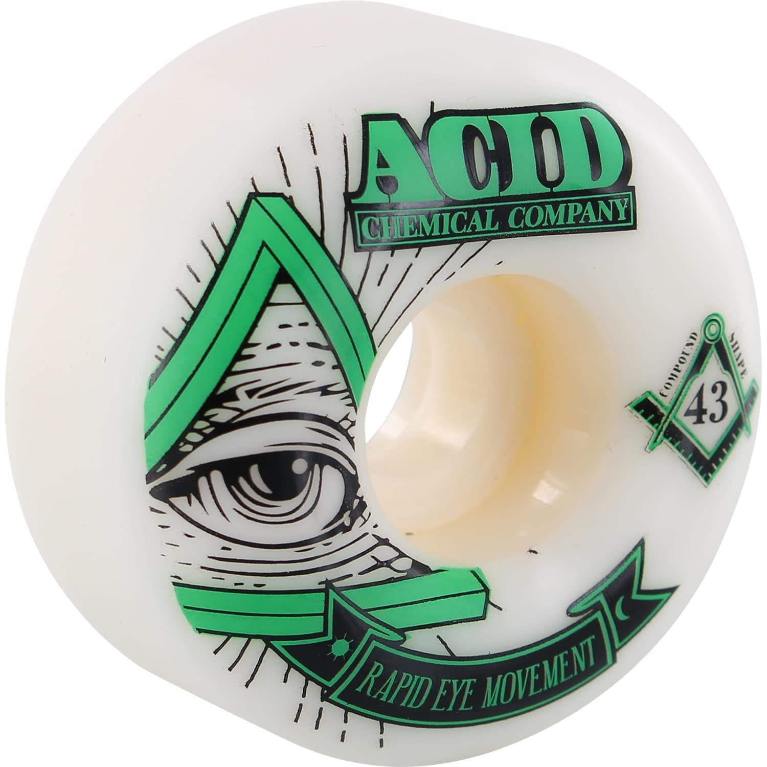 Acid Rem Pyramid 56mm 101A White - Walmart.com