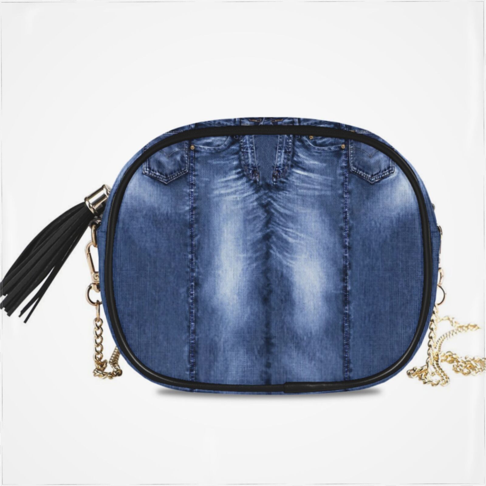Acid Wash Style Blue Jeans Women'S Vintage Crossbody Bag Fashion Purses ...