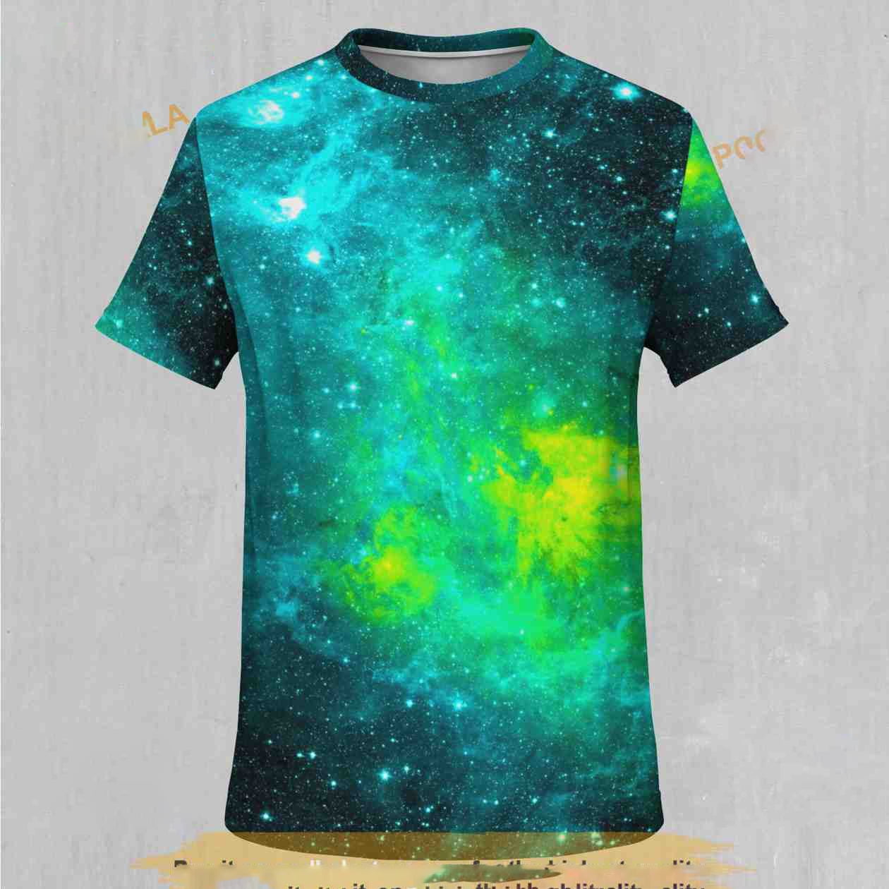 Acidic Realm Green Galaxy Nebula Edm Rave Festival 3D Shirt - Walmart.com