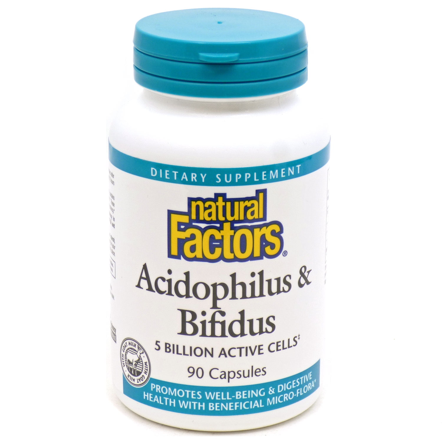 Natural Factors - Acidophilus & Bifidus, Promotes Well-Being ...