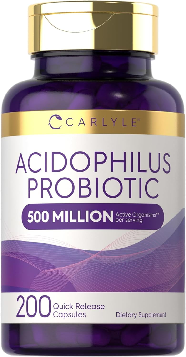Acidophilus Probiotic | 500 Million CFU | 200 Capsules | Probiotic For ...