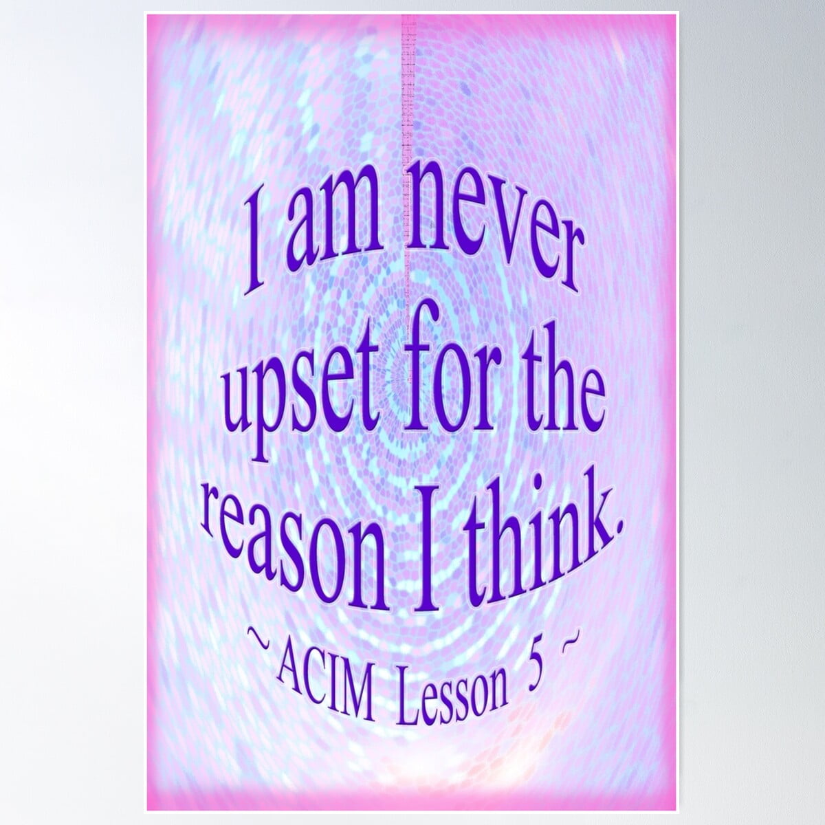 Acim~Lesson 5 Poster Wall Art, Modern Wall Decor For Living Room ...