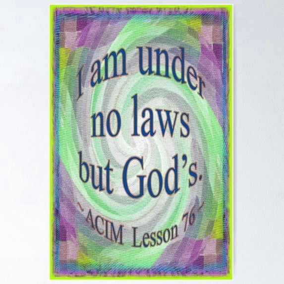 Acim ~ Lesson 76 Poster, Poster Home Decor, Poster Only - Walmart.com