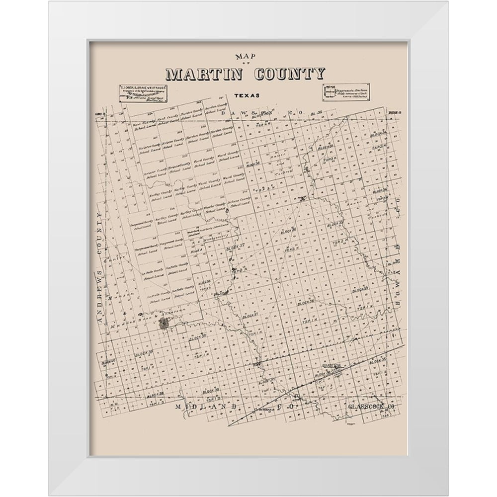 Ackerman 19x24 White Modern Wood Framed Museum Art Print Titled ...