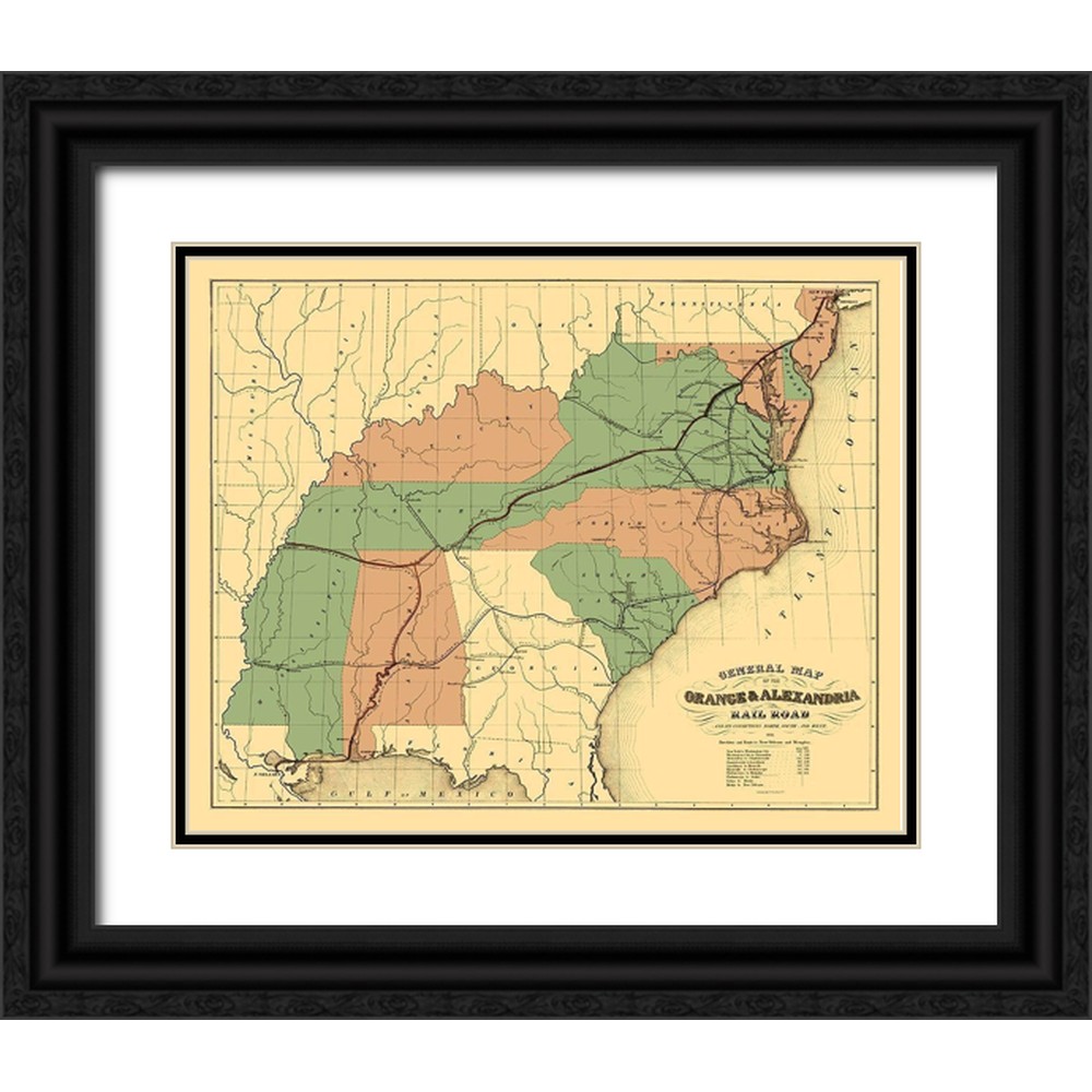 Ackerman 24x20 Black Ornate Wood Framed with Double Matting Museum Art ...
